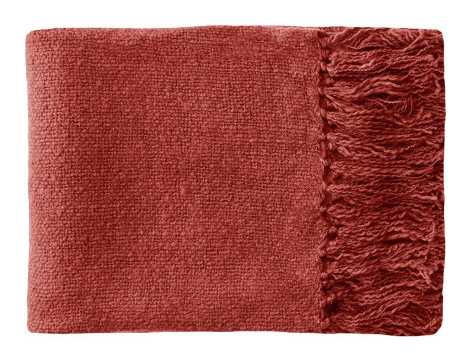 Serenade Cranberry Throw – Harvey Furnishings