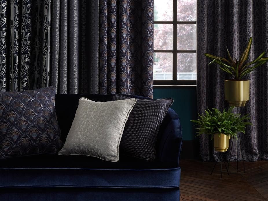 Astoria Blueprint Fabric – Harvey Furnishings