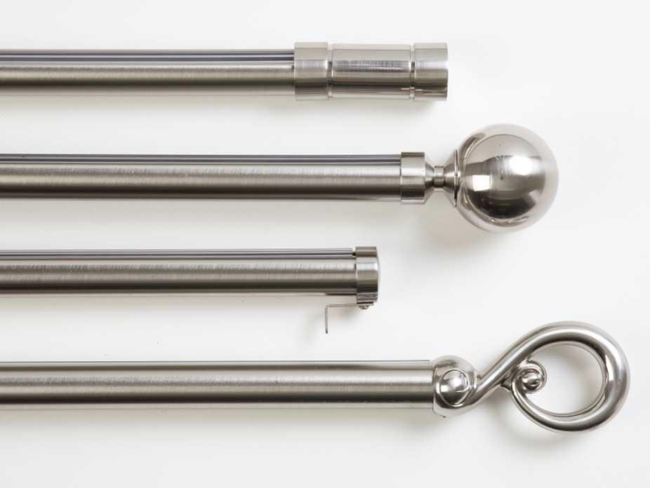 Clearance Smooth and Easy Satin Silver Rod Sets – Harvey Furnishings